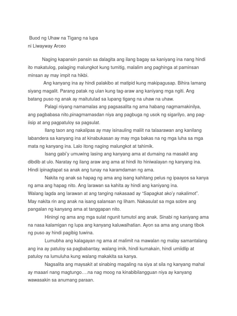 ang ama buod - philippin news collections