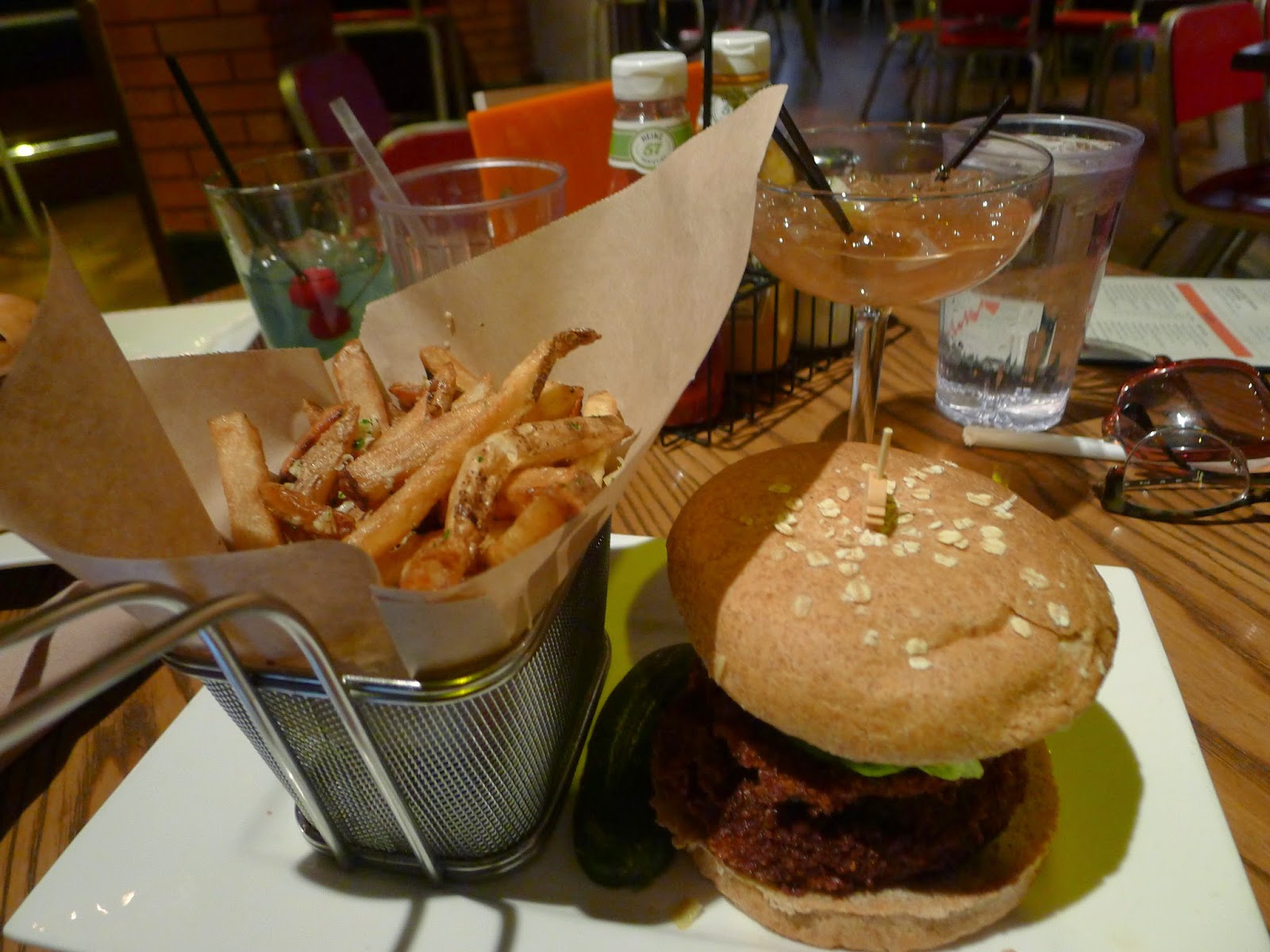 Bread and olives: Broadway Burger bar, New York New York, Las Vegas