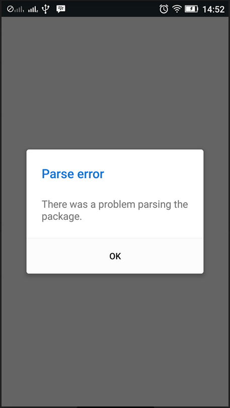 There Was a Problem Parsing the Package In Xamarin Android