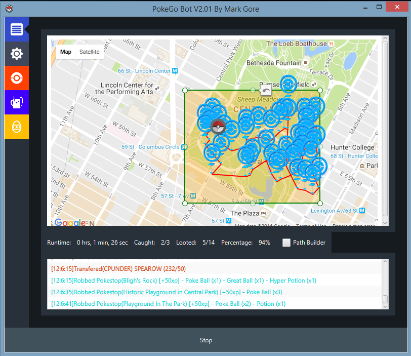 PokeGo Bot V2 GUI ~ Pokemon Go