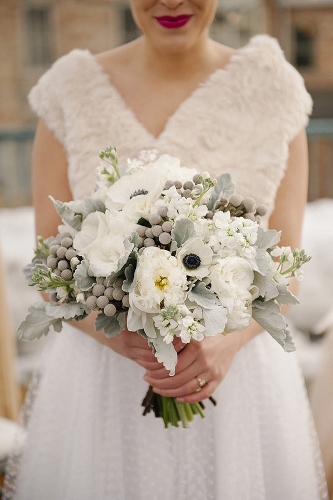 postcards and pretties: pretty details | dusty miller bouquets