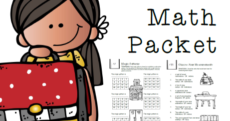 Kelly McCown: Back to School NO PREP Math Packet - 6th Grade
