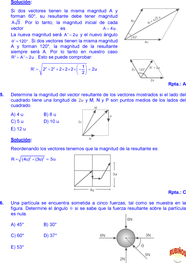 LOS VECTORES EN FÍSICA EJERCICIOS Y PROBLEMAS RESUELTOS EN PDF