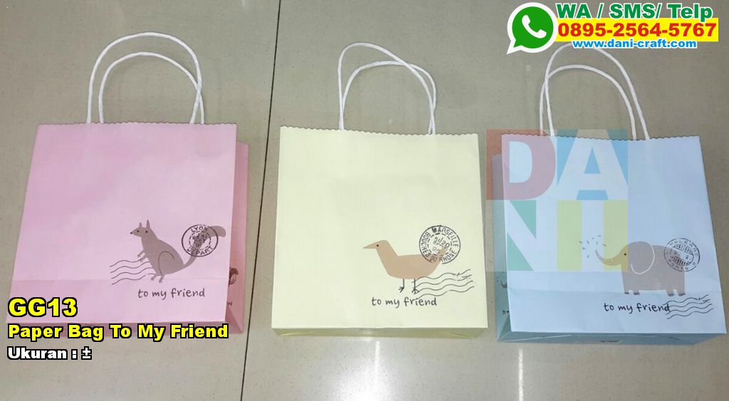 Paper Bag To My Friend | Souvenir Pernikahan