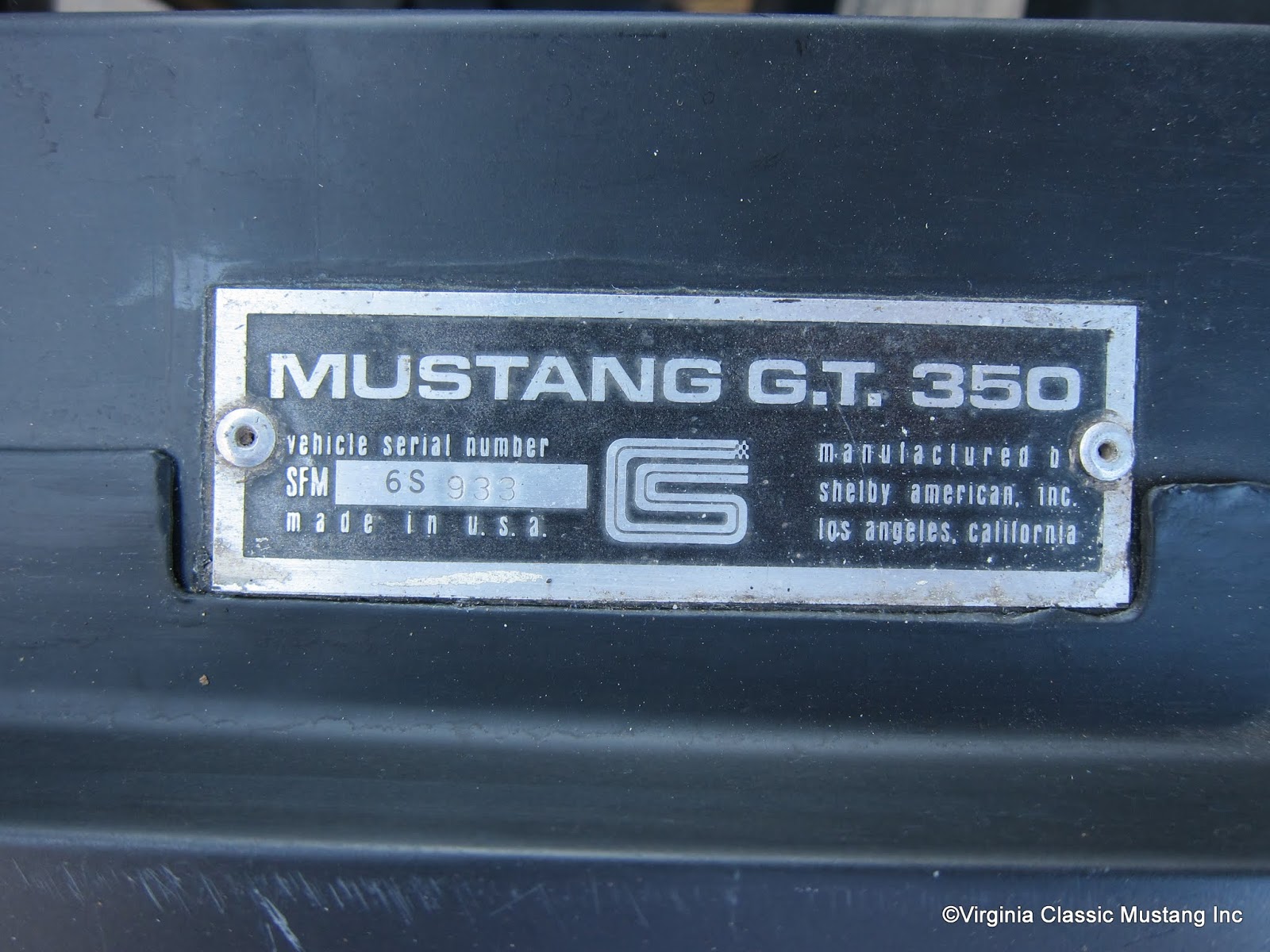 Virginia Classic Mustang Blog: New Restoration Project - 1966 Shelby GT350