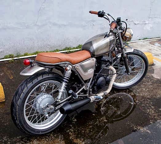 HONDAYES: Modifikasi Suzuki Thunder 125 Cafe Racer