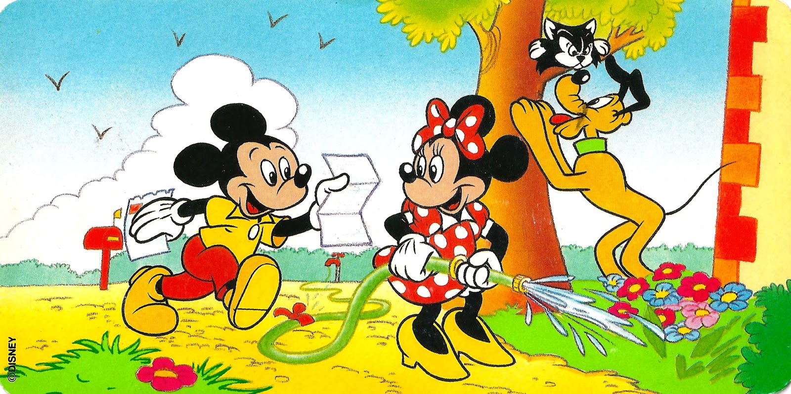 My Favorite Disney Postcards: Nestle Ad, Mickey and Minnie Mouse with ...
