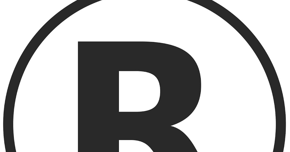 Modelo de carta de autorizacion: R de marca registrada png