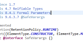 Java @SafeVarargs Annotation