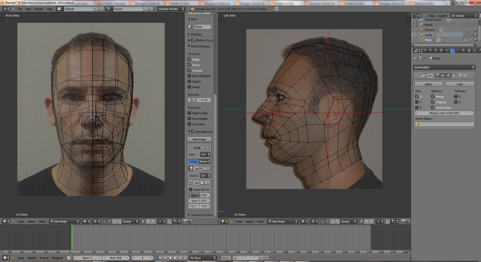 Modelado de un rostro en 3D | Diseño & Arte