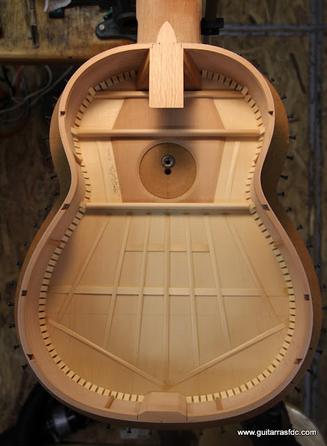 Luis Fernández de Córdoba, luthier: Different bracing patterns