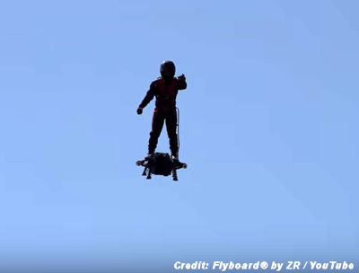 FLYBOARD AIR: An Amazing, Real Hoverboard with Autonomous Flight Up To ...