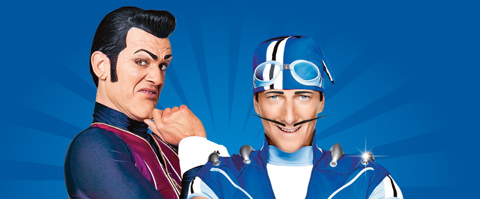 Lazytown: Sportacus y Robbie Rotten