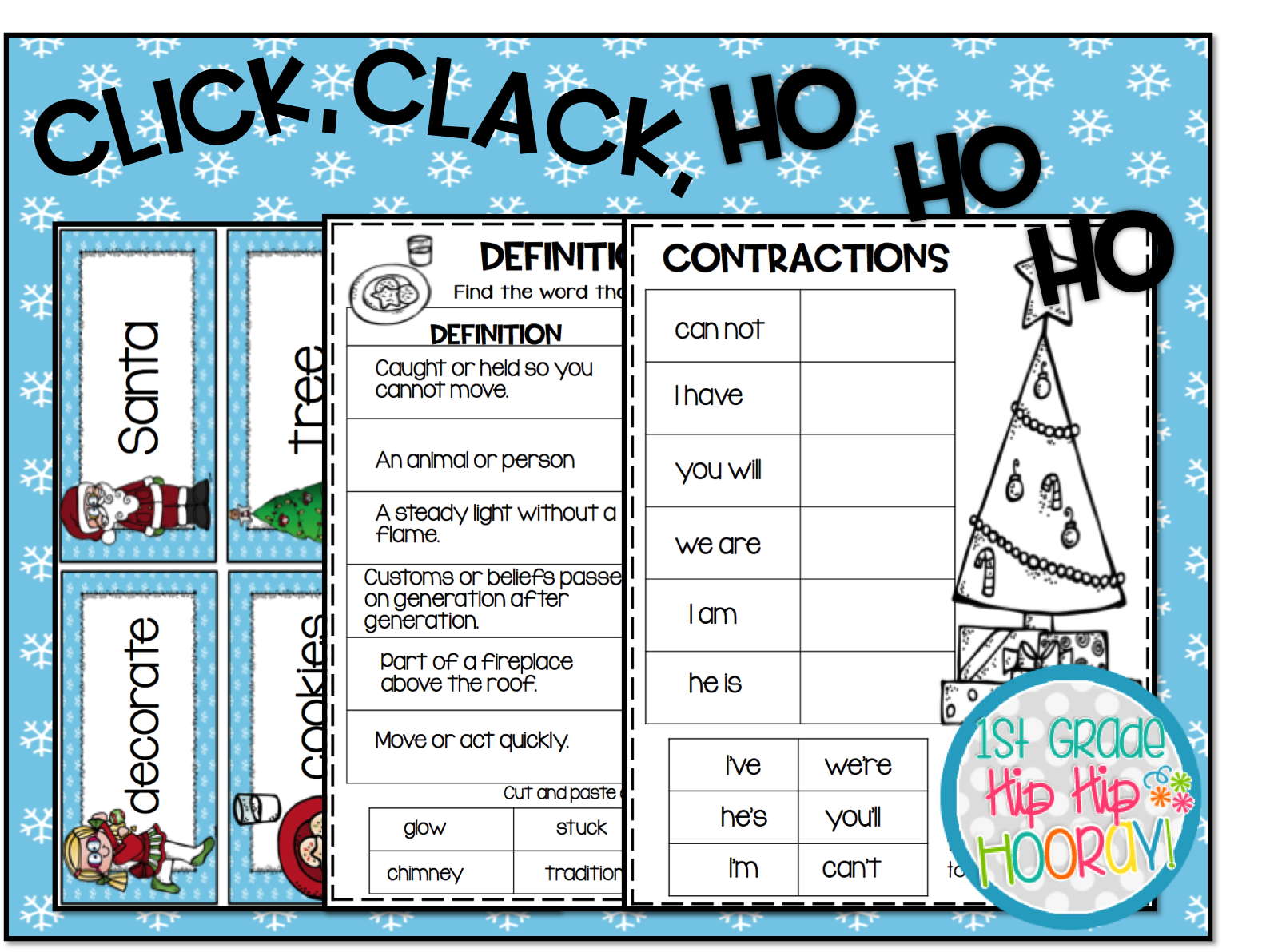 1st Grade Hip Hip Hooray!: Click, Clack...Ho Ho Ho!!