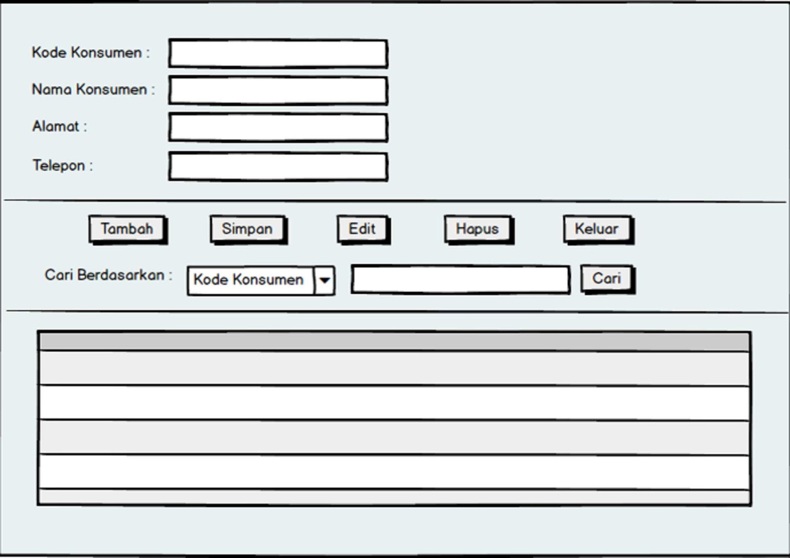 Analisis Perancangan Sistem: RANCANGAN ANTAR MUKA SISTEM APOTEK