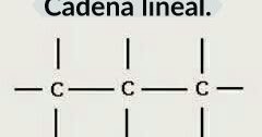Las cadenas lineales y cíclicas de los átomos de carbono.