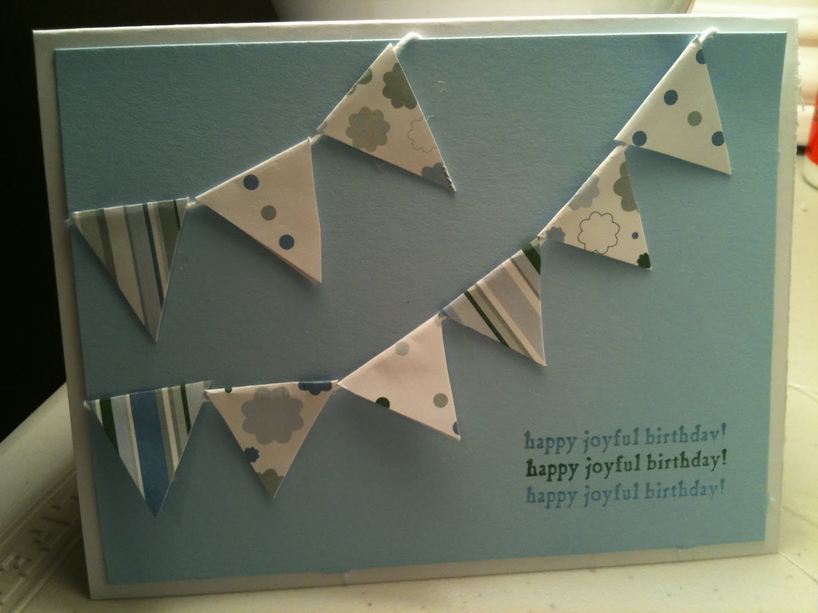 Out of the Right Brain: Bunting Card