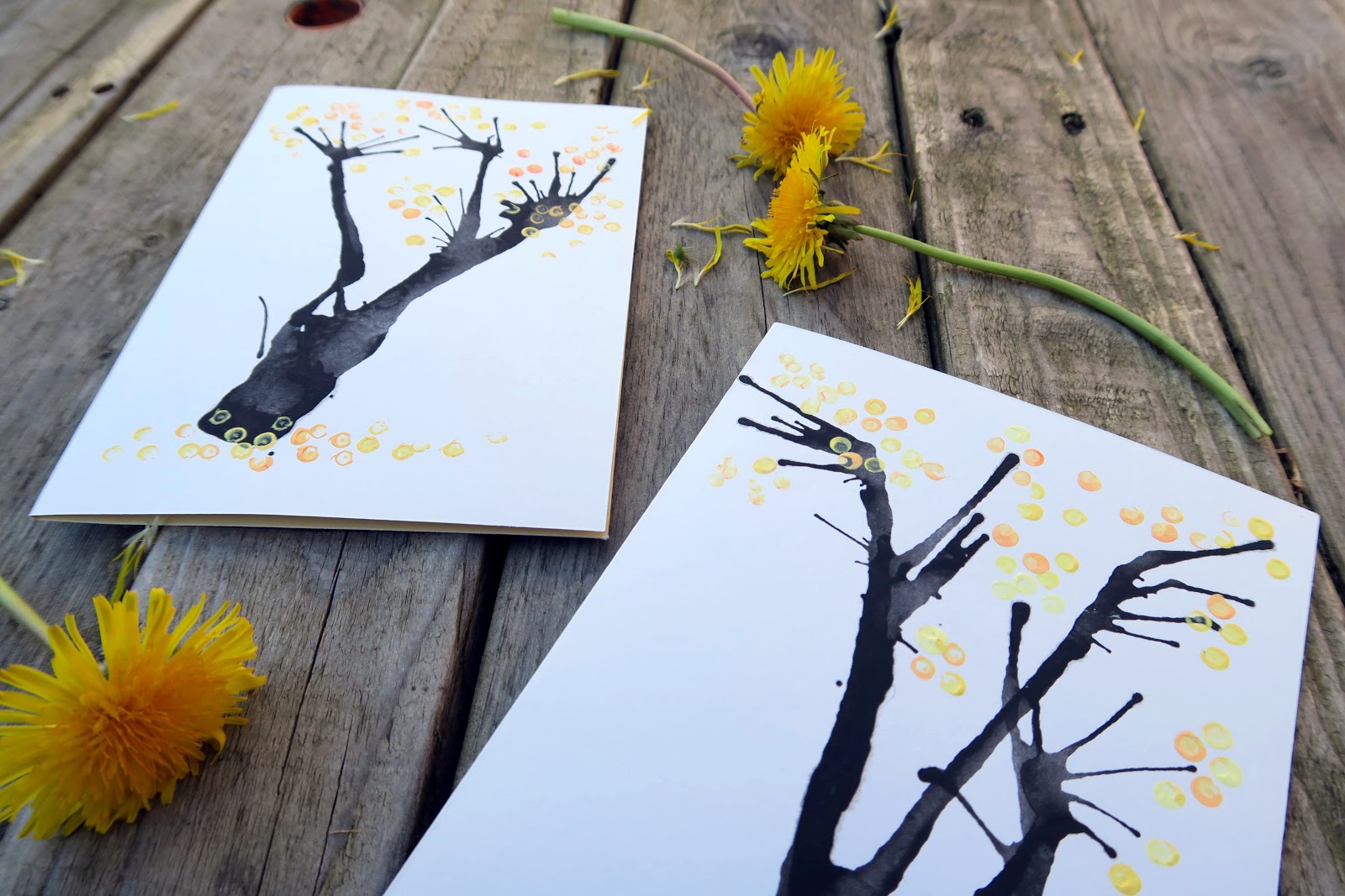 Blooming tree cards | mamaisdreaming.blogspot.co.uk