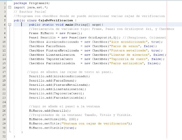 Practica 1 en Java, con netbeans como ID.
