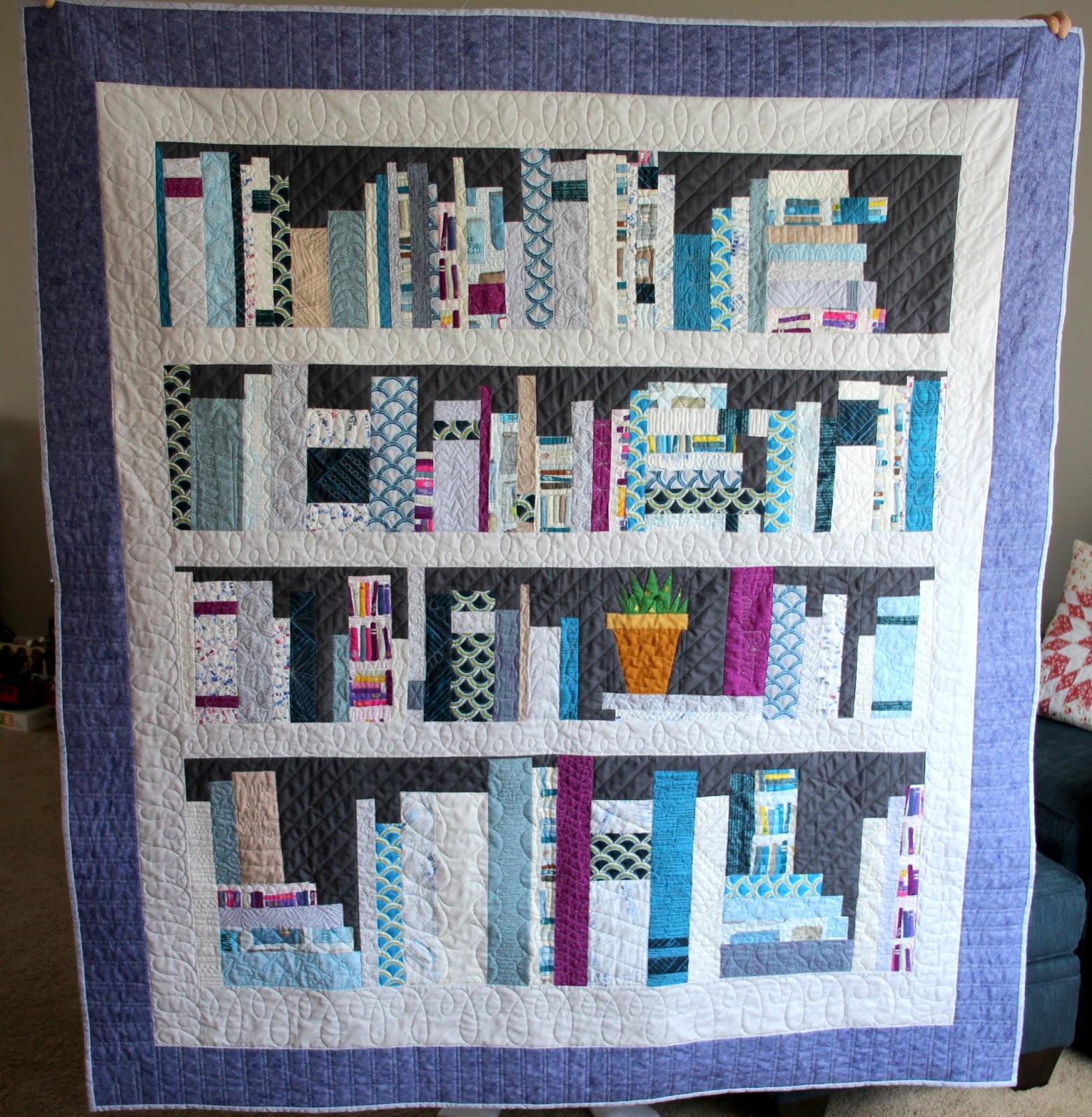 Library Quilt & Birds - Stories from the Sewing Room