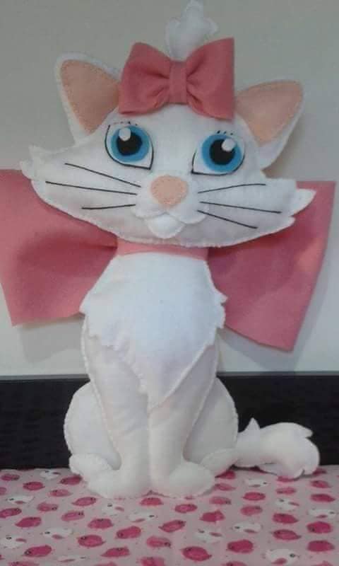 Gata Marie Molde para Feltro - Feltro e moldes para artesanato