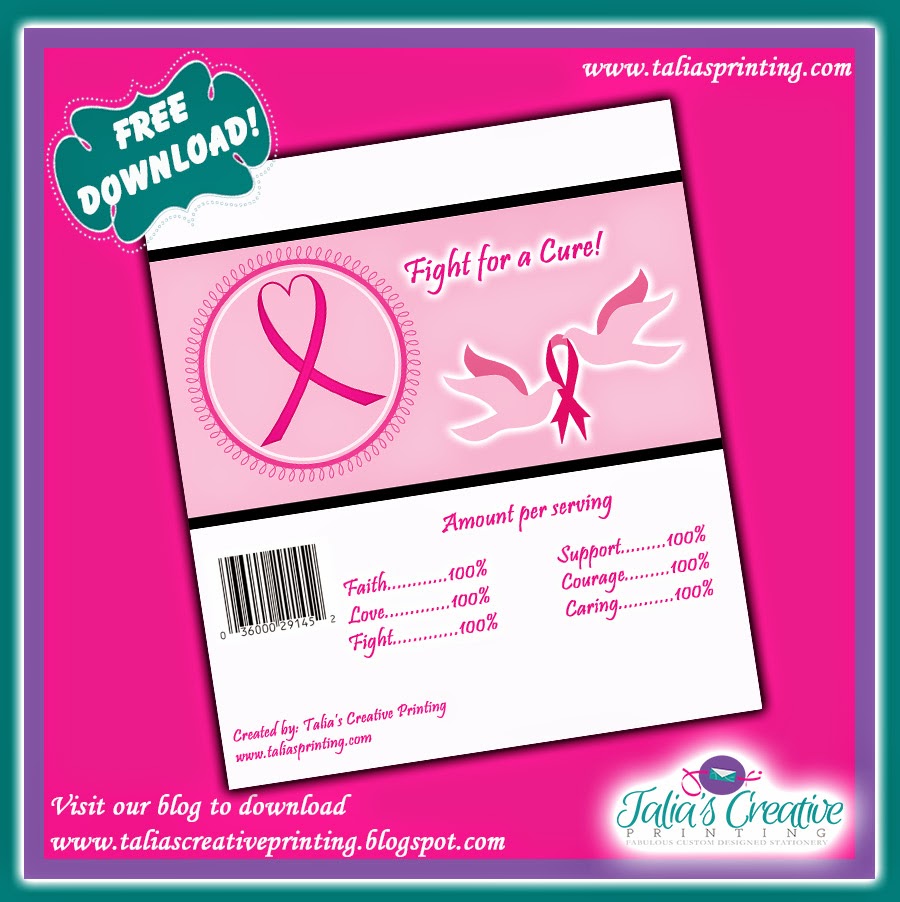Breast Cancer Awareness FREE Download - Lavish Events and Prints by Talia