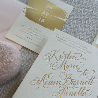 Kristin Miller and Adam Panetta Wedding Invitations | Fresh Ink : Style ...