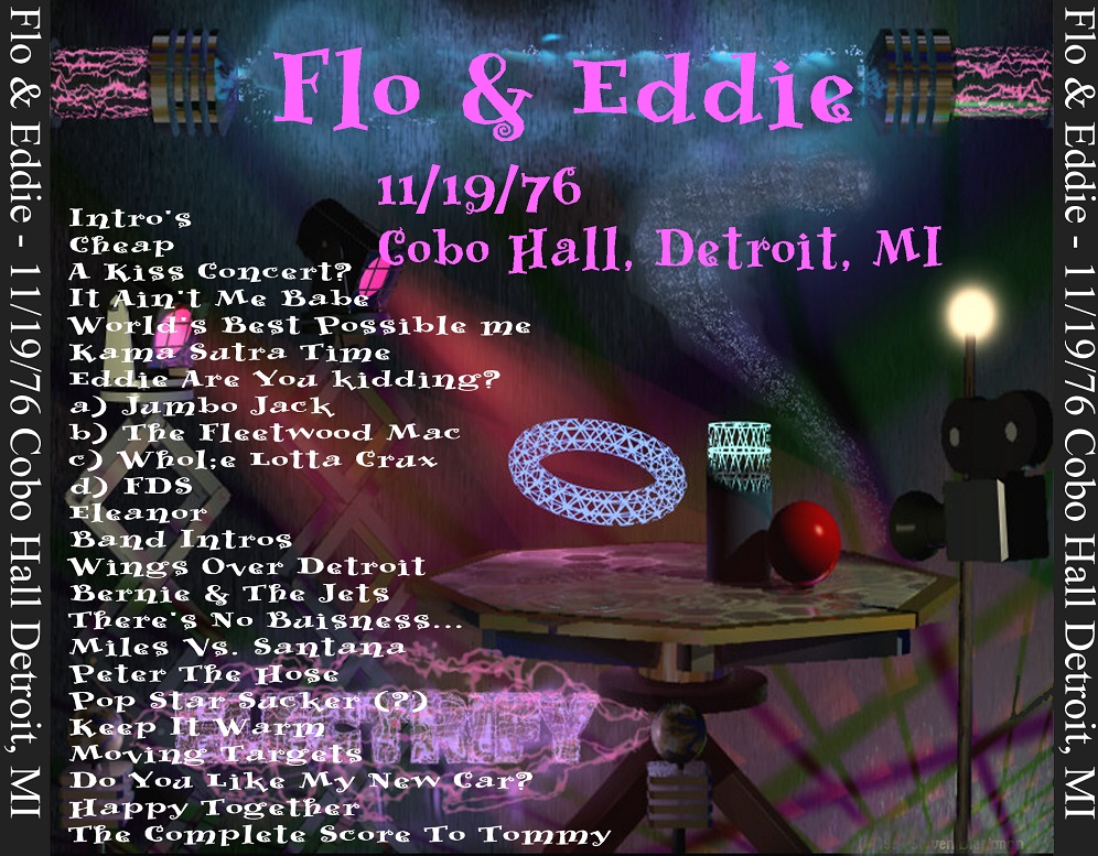 T.U.B.E.: Flo & Eddie - 1976-11-19 - Detroit, MI (AUD/FLAC)