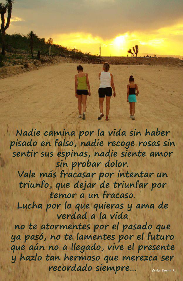 Vive el presente y hazlo tan hermoso que merezca ser recordado siempre ...