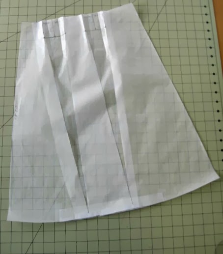 Handmade By Heather B: Pattern Hack - Lady Skater with Pleats