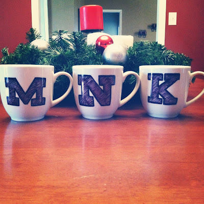 the Room 118: DIY Initial Mug