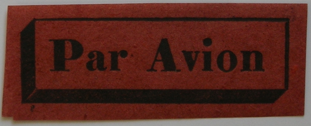 International Airmail And Priority Mail Labels: France: Airmail labels 3