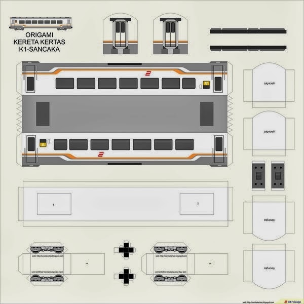 paper craft kereta api indonesia: Paper Craft kereta api indonesia