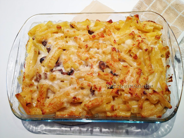 Spizzica in Salento...: Canneroni Rigati al Forno con Champignon