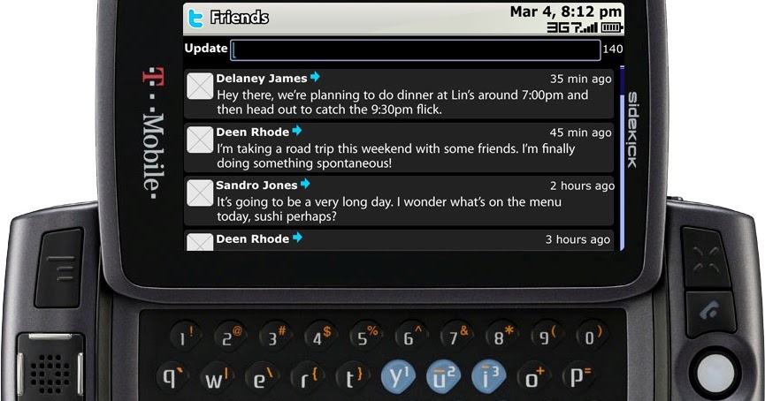 Retromobe - retro mobile phones and other gadgets: T-Mobile Sidekick LX 2009 (2009)