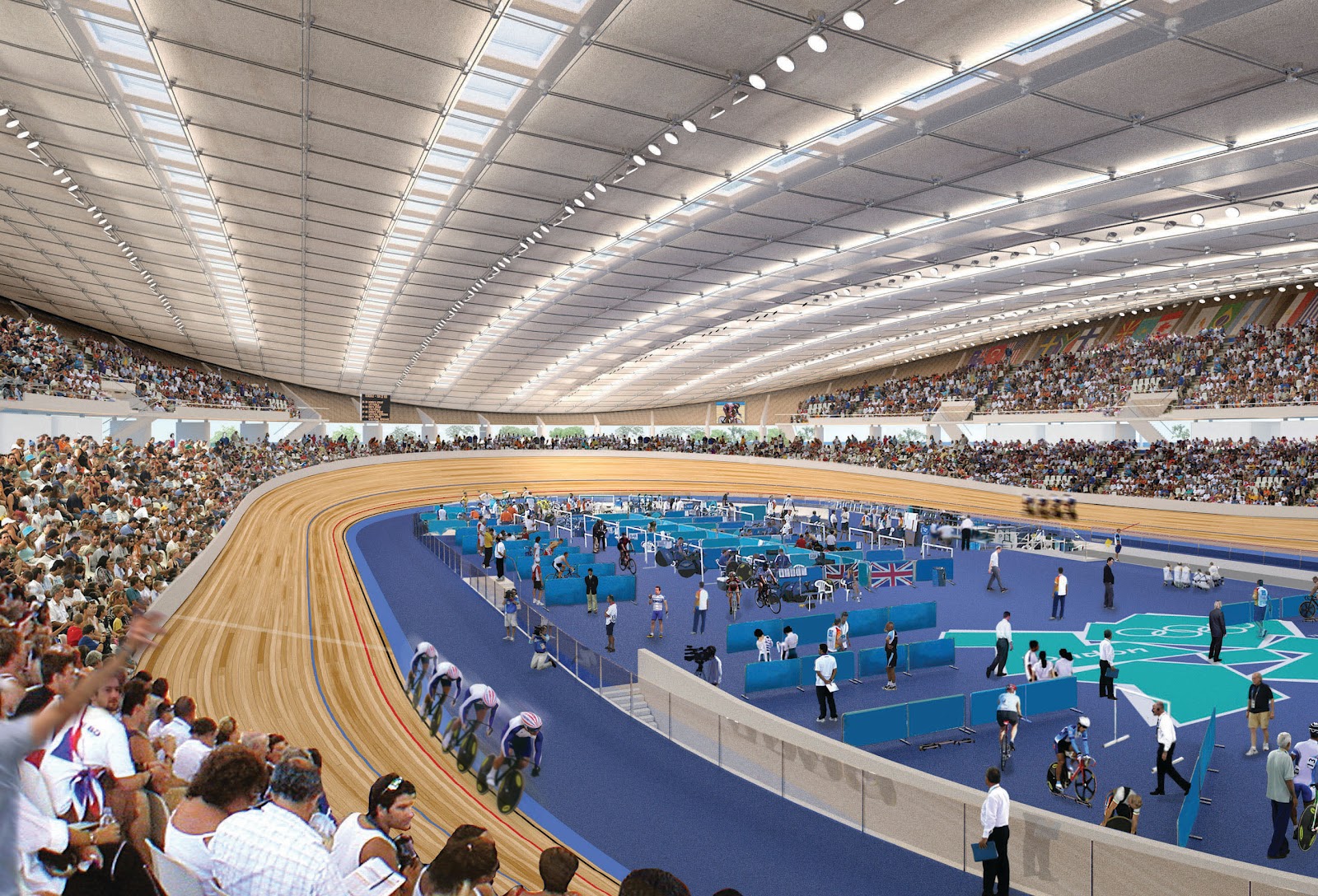 Olympic Cycling Track Fans: Technical Aspects of Velodrome