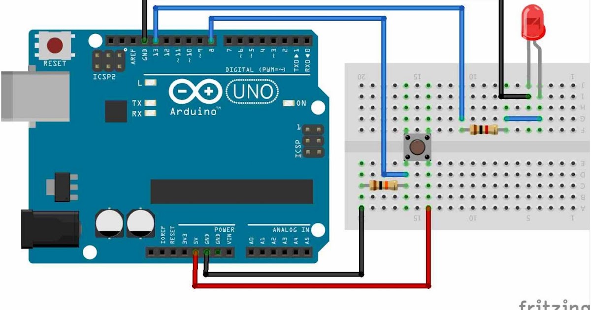 Arduino 的新手入門(三)用按鍵控制的led燈