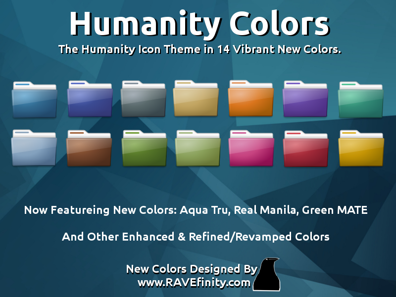 RAVEfinity: Humanity Colors Icon Theme