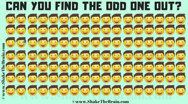 Visual Picture Puzzle | Odd Emoji Out Picture Puzzle
