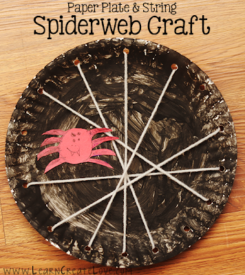 Paper Plate Spider Web | Munchkins and Mayhem