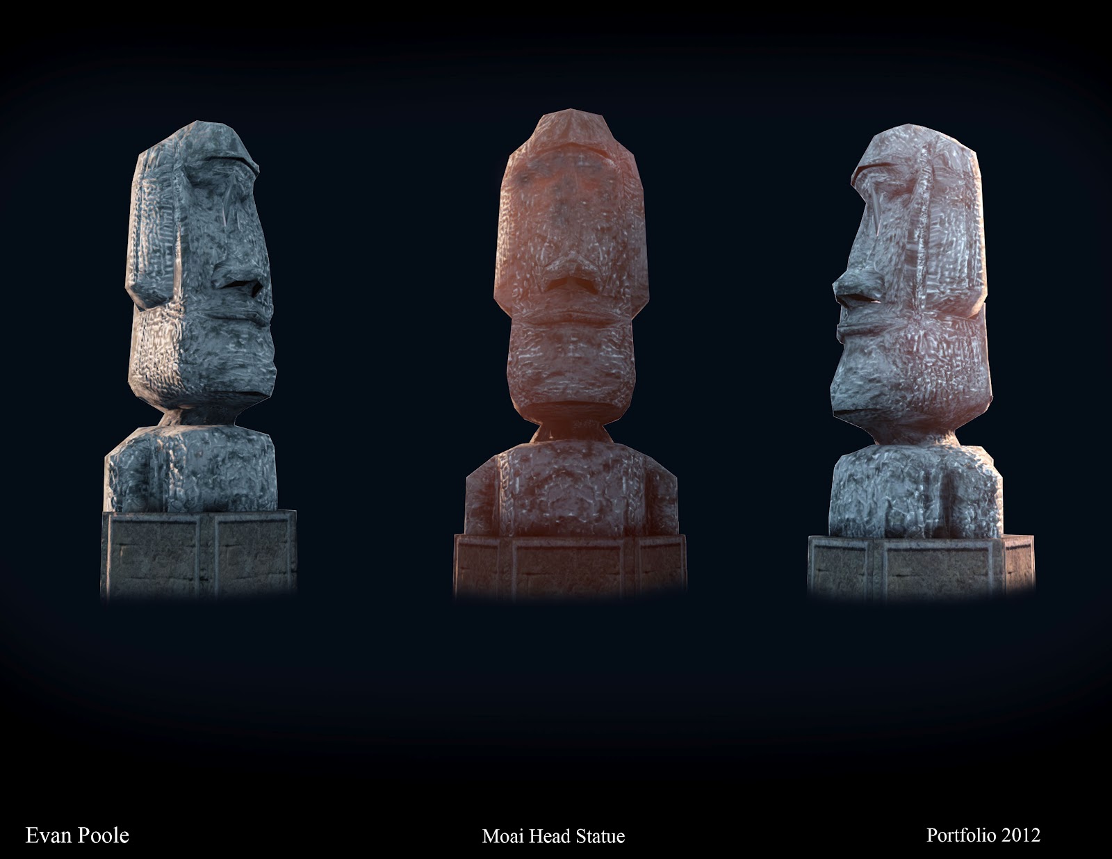 Portfolio Blog: Moai Head Statue