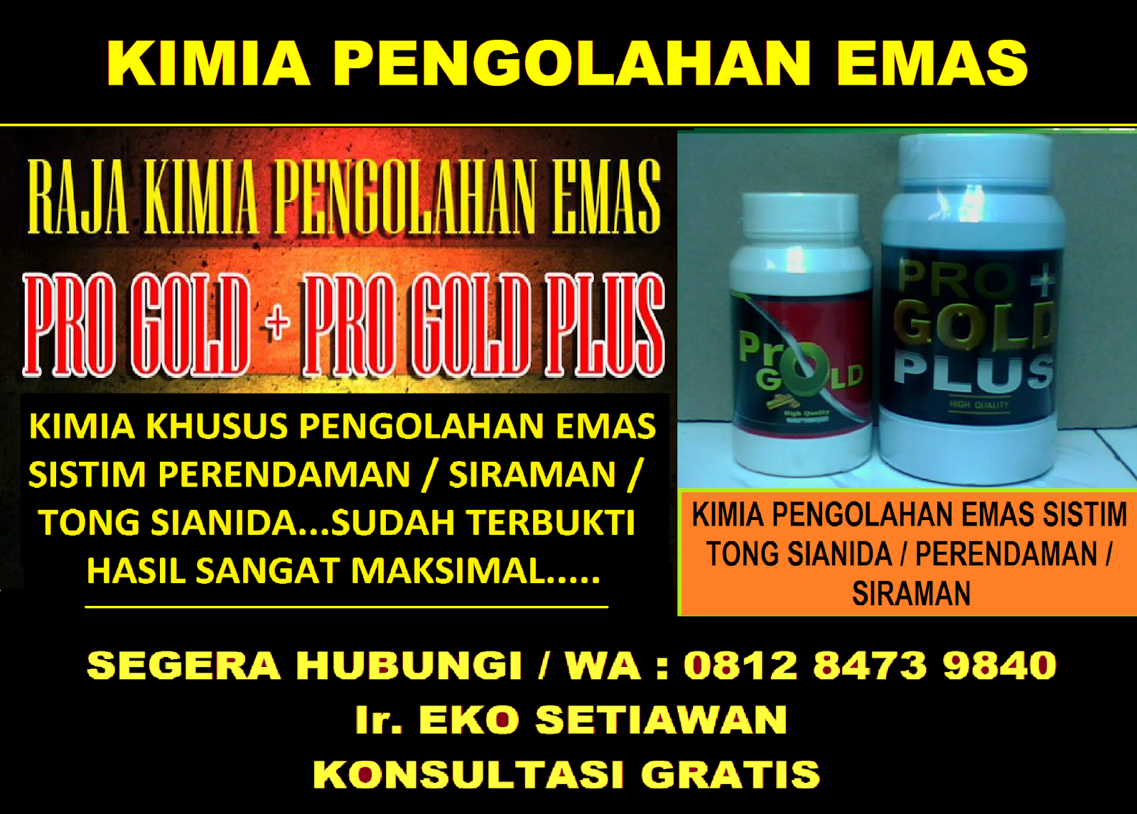 PENGOLAHAN LOGAM EMAS: KIMIA REBORN PENGENDAP EMAS