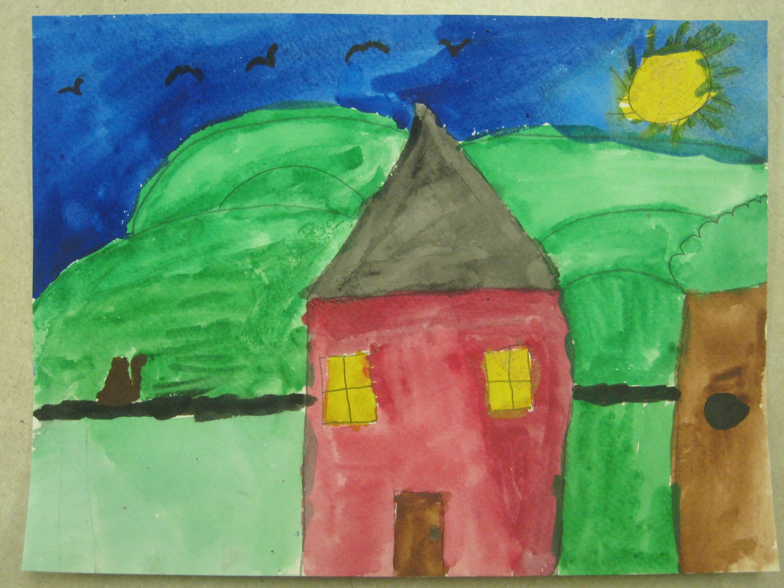 Miss Young's Art Room: 5th Grade Watercolor Landscapes