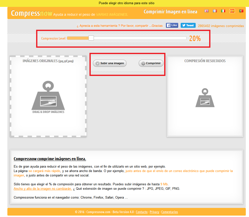 Cómo comprimir imágenes para tu sitio web ~ Curioseando