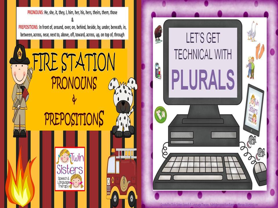 Twin Speech, Language & Literacy LLC: Grammar Bundle!! Plurals ...