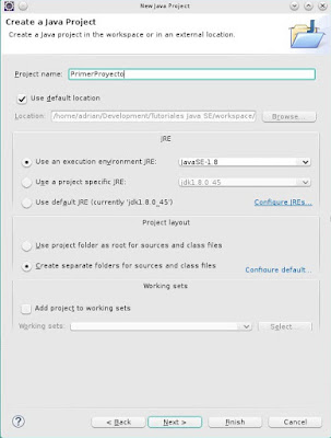 Tutoriales Java SE: Tutorial 02 - Desarrollo de una aplicación Java con Eclipse