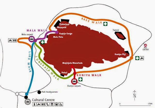 Ayers Rock Trail Map