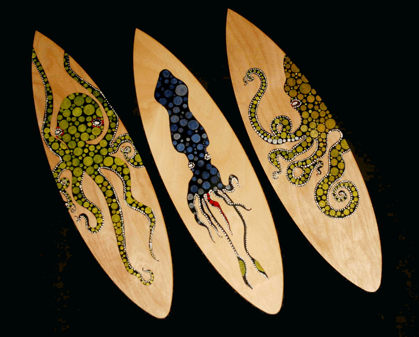 Life as an Artist: Mini Surfboard Art