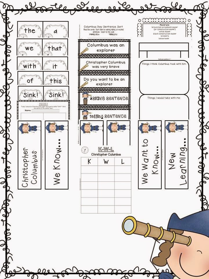 Mrs. Wheeler's First Grade Tidbits: Columbus Day & Fire Safety Week