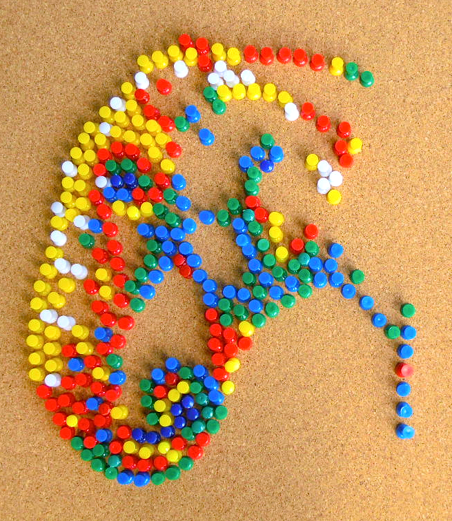 An Elephant a Day: Elephant No. 292: Push-Pin Art